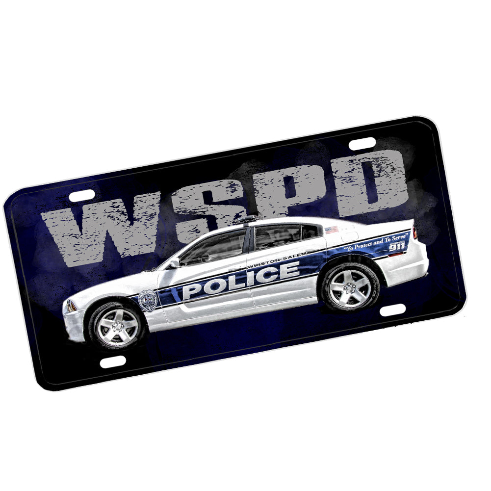 WSPD Dodge Charger Patrol Car Aluminum License Plate – wspdstore